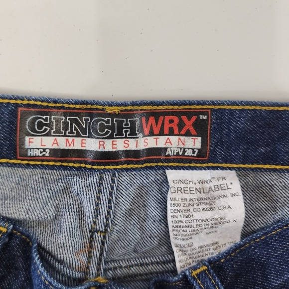 Cinch | Jeans | Cinch Jeans Mens 33x3 Blue Denim Green Label Wrx Fr ...